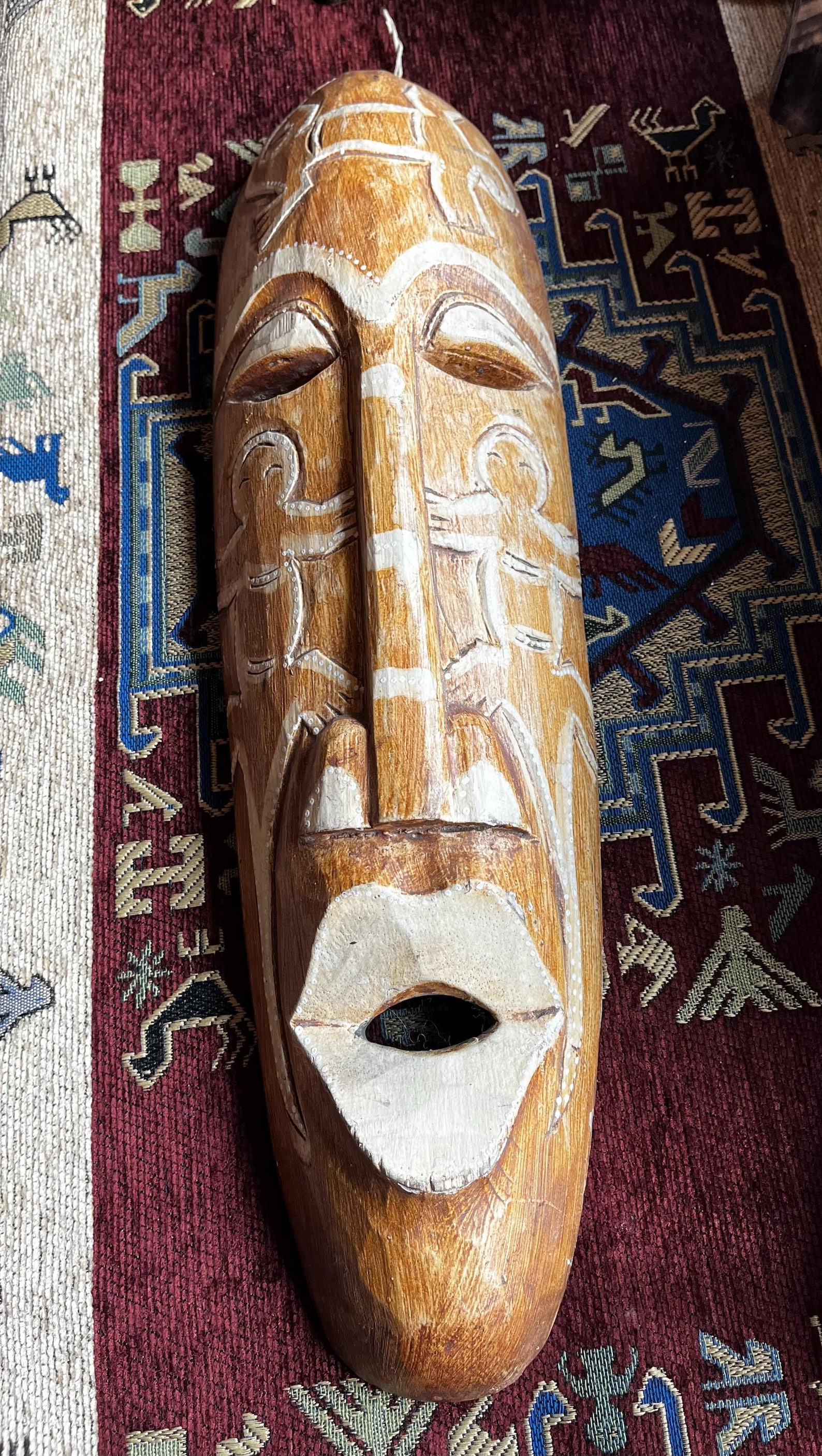 African Style Mask Wall Art Tiki Mask - Etsy