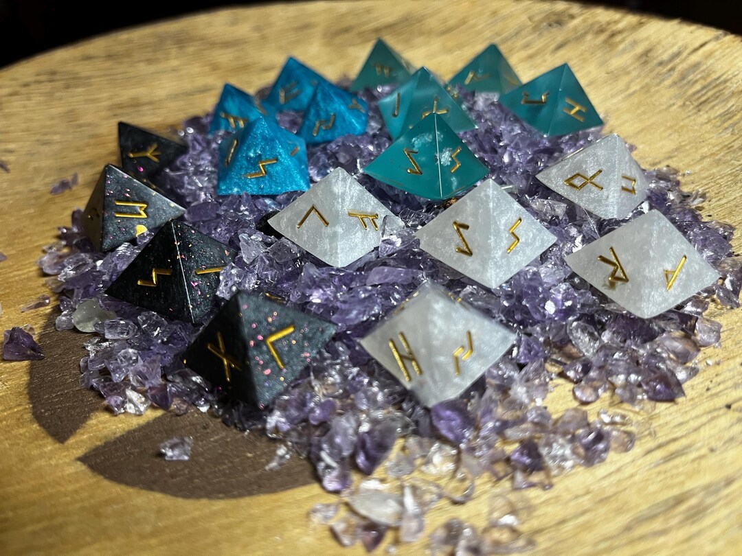 Mini Rune Pyramids Viking Elder Futhark Rune Symbols - Etsy