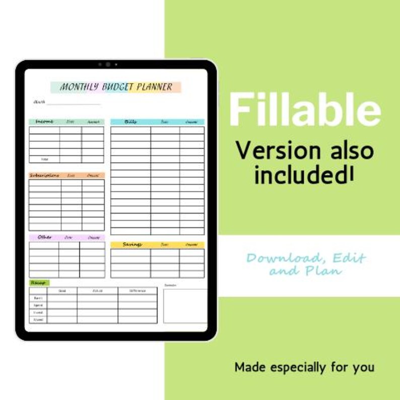 Complete Monthly Planner: Budget Planner, Monthly Goals, and Expense ...