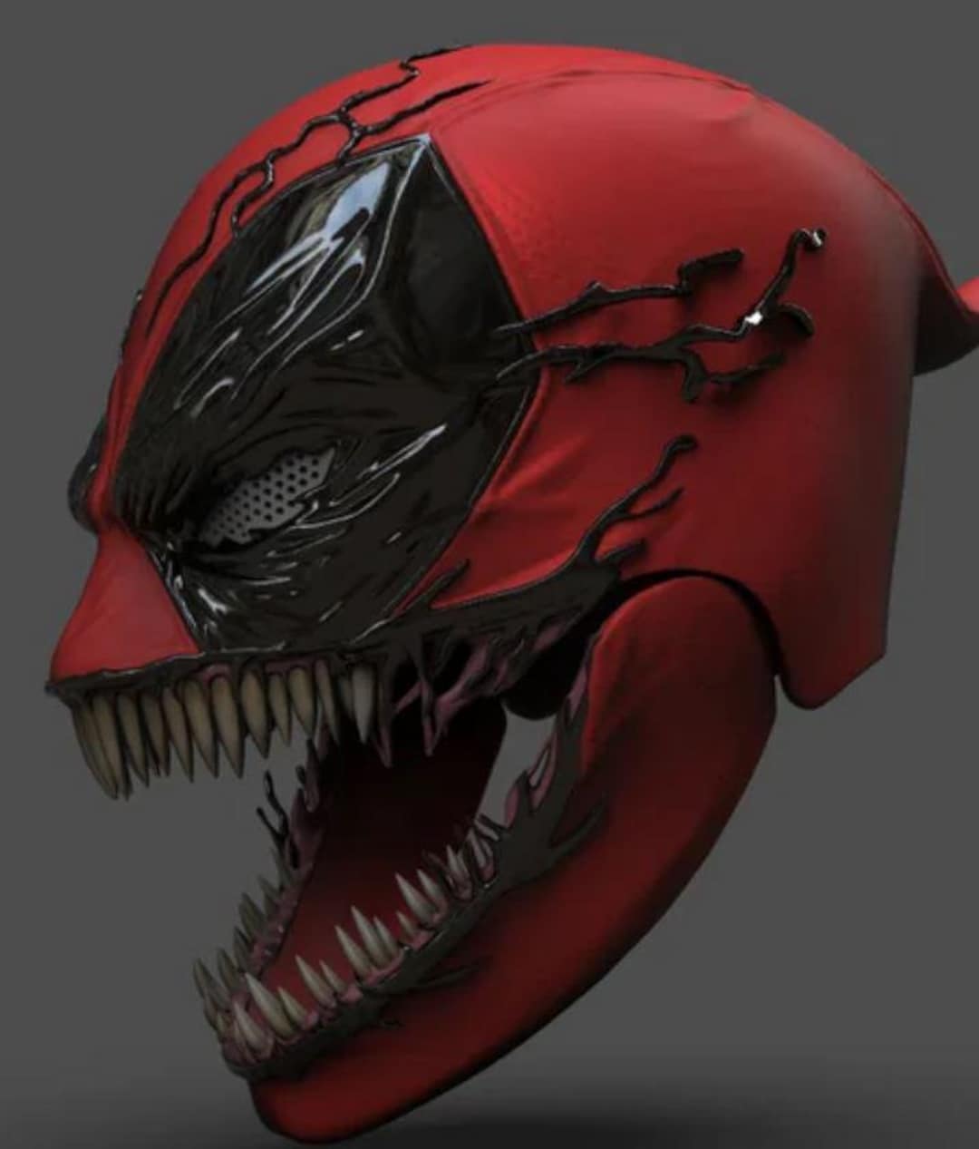 Deadpool Venom Mask L STL File L STL File for 3D Printers L 3D Digital ...