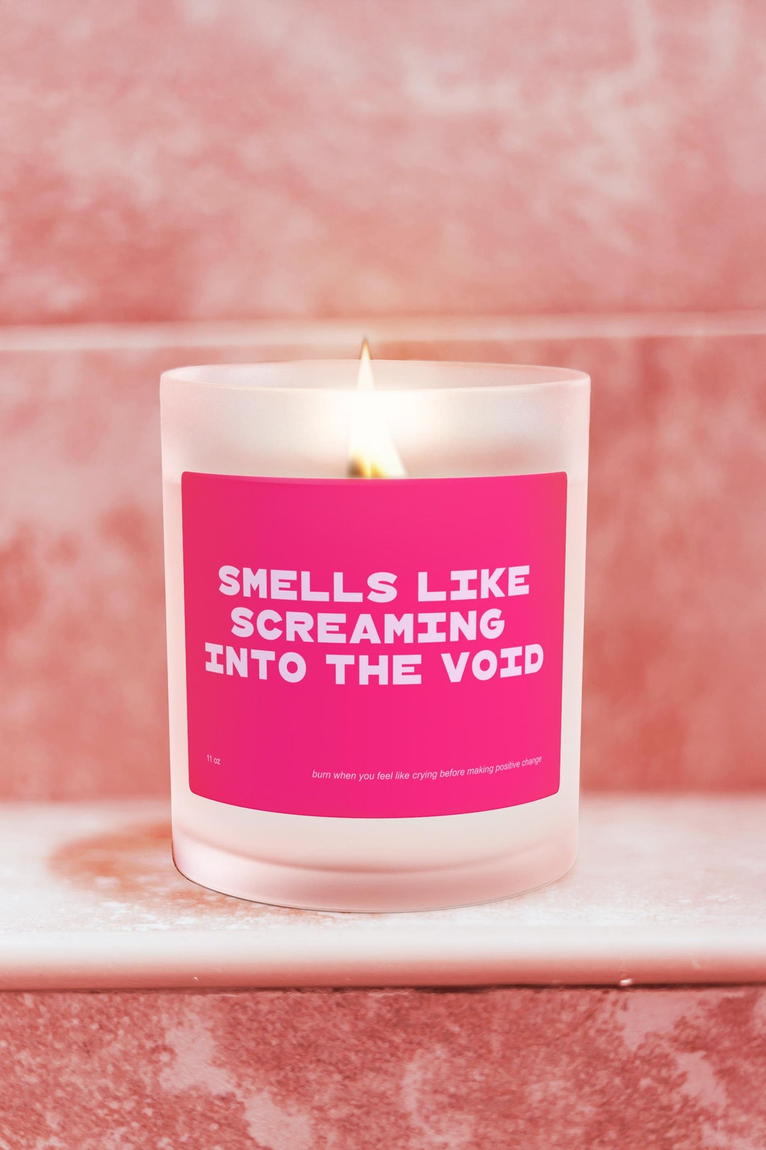 Smells Like Screaming Into the Void Candle | Wooden Wick Soy Candle ...