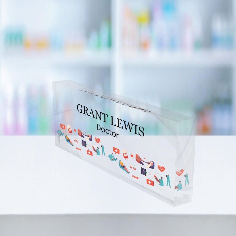 Personalized Nameplate for Computer Engineer, Custom Office Desk Art ...