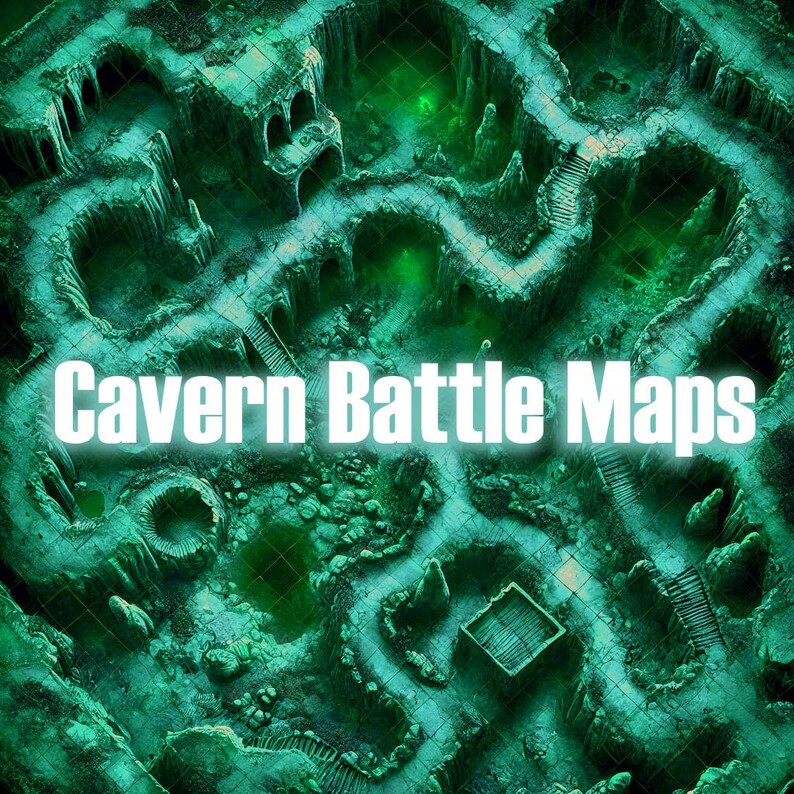 Echoes of the Deep - Cavern Battle Maps - Etsy