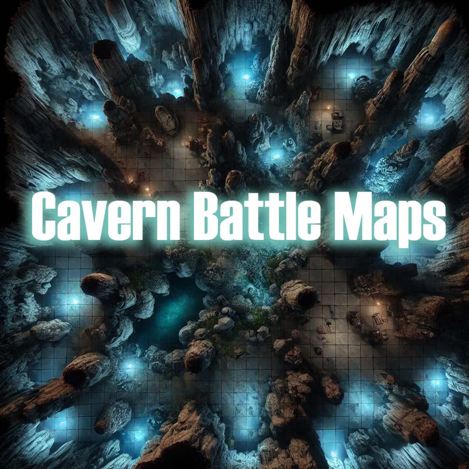 Echoes of the Deep - Cavern Battle Maps - Etsy