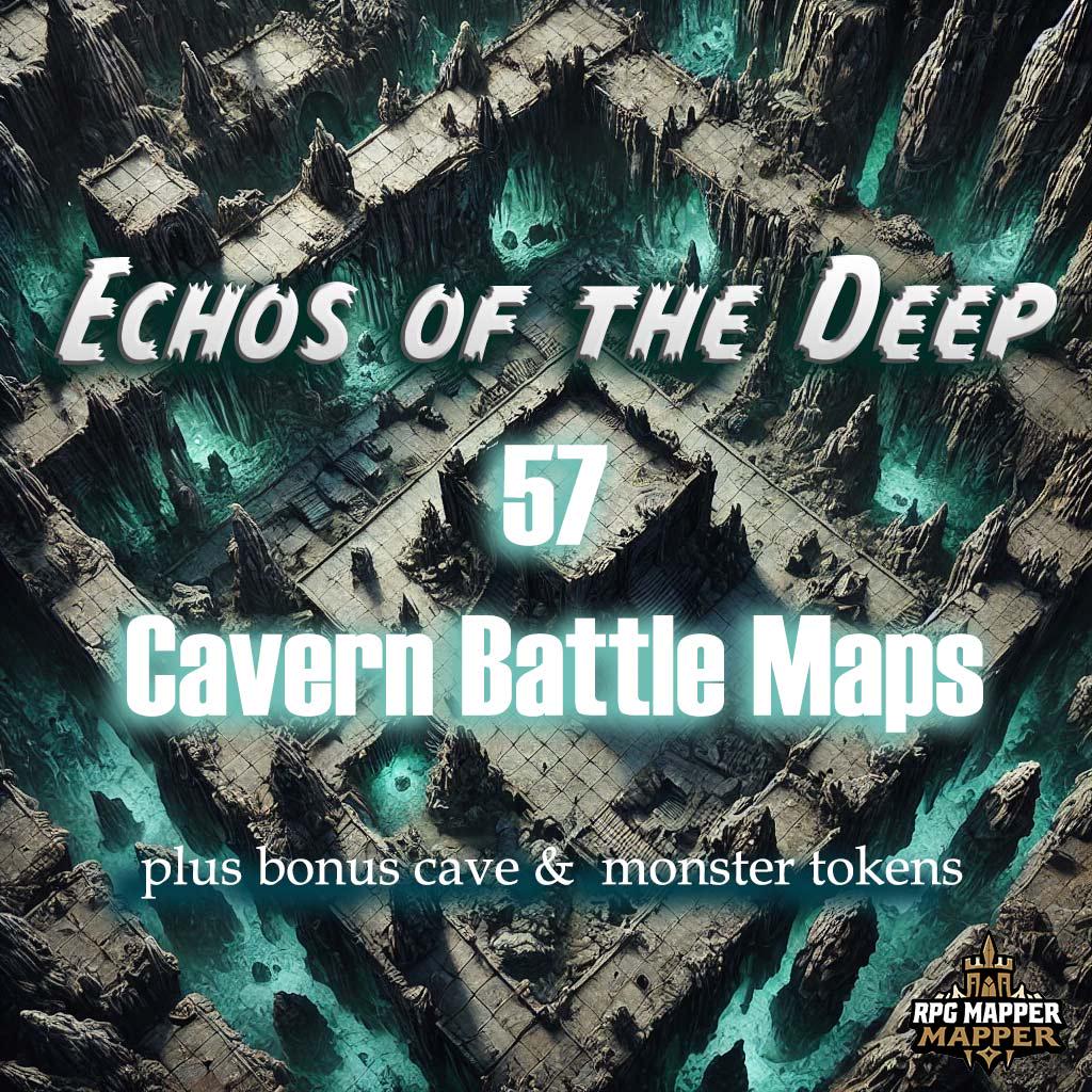 Echoes of the Deep - Cavern Battle Maps - Etsy