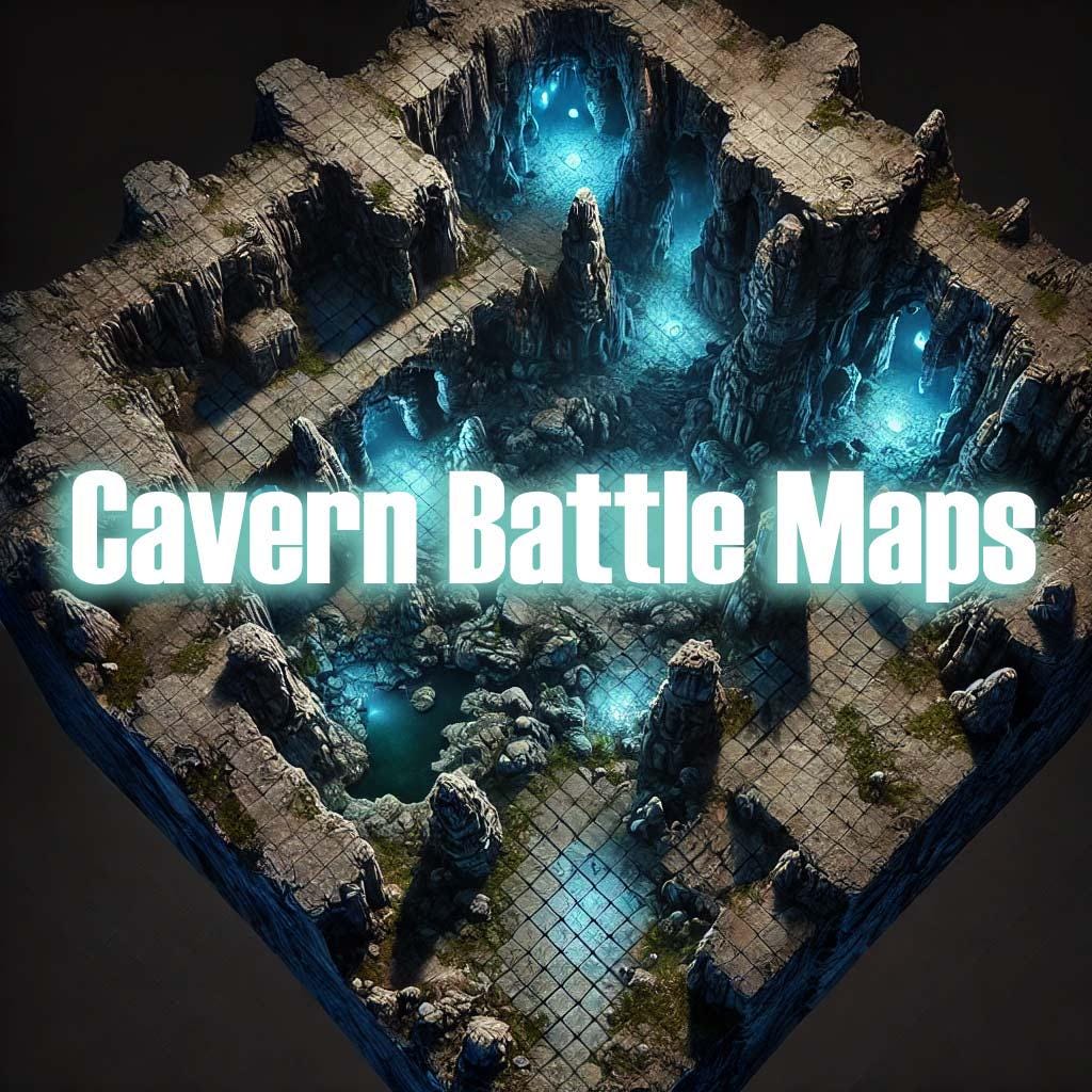 Echoes of the Deep - Cavern Battle Maps - Etsy