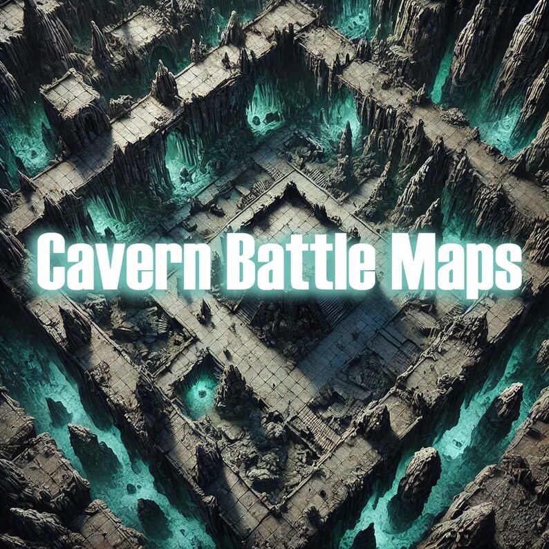 Echoes of the Deep - Cavern Battle Maps - Etsy