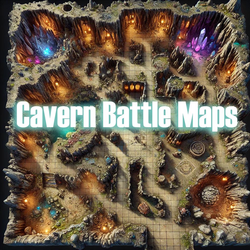 Echoes of the Deep - Cavern Battle Maps - Etsy