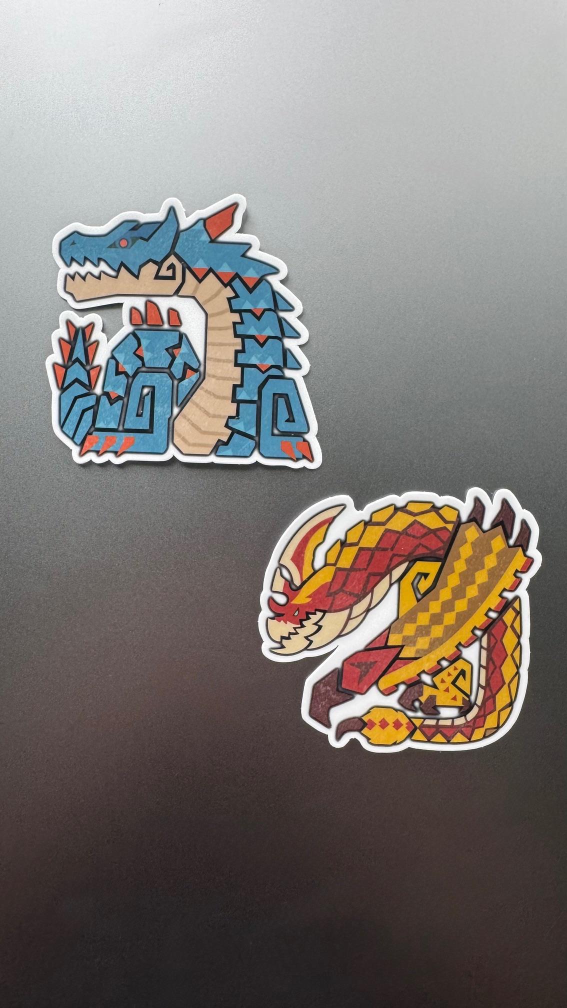 Monster Hunter Wilds Monster Icon Stickers - Etsy
