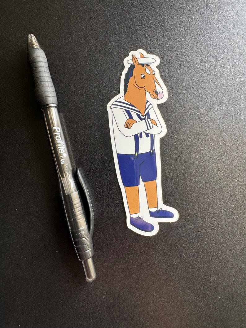 Bojack Horseman Sticker | Sailor Outfit Vinyl Decal - Etsy