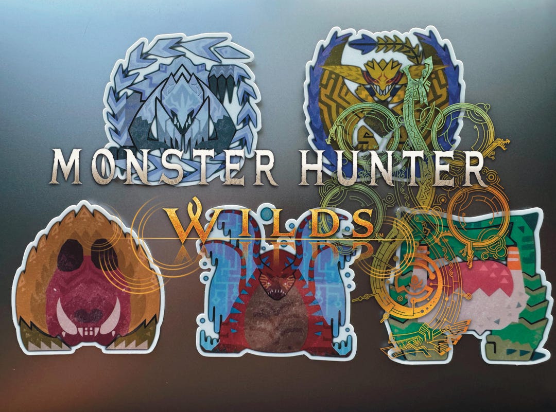 Monster Hunter Wilds Monster Icon Stickers - Etsy