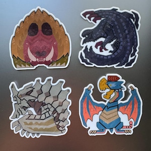 Monster Hunter Wilds Monster Icon Stickers - Etsy