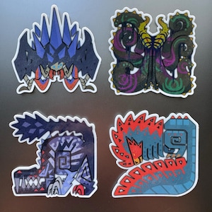 Monster Hunter Wilds Monster Icon Stickers - Etsy