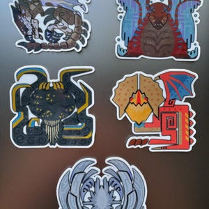 Monster Hunter Wilds Monster Icon Stickers - Etsy