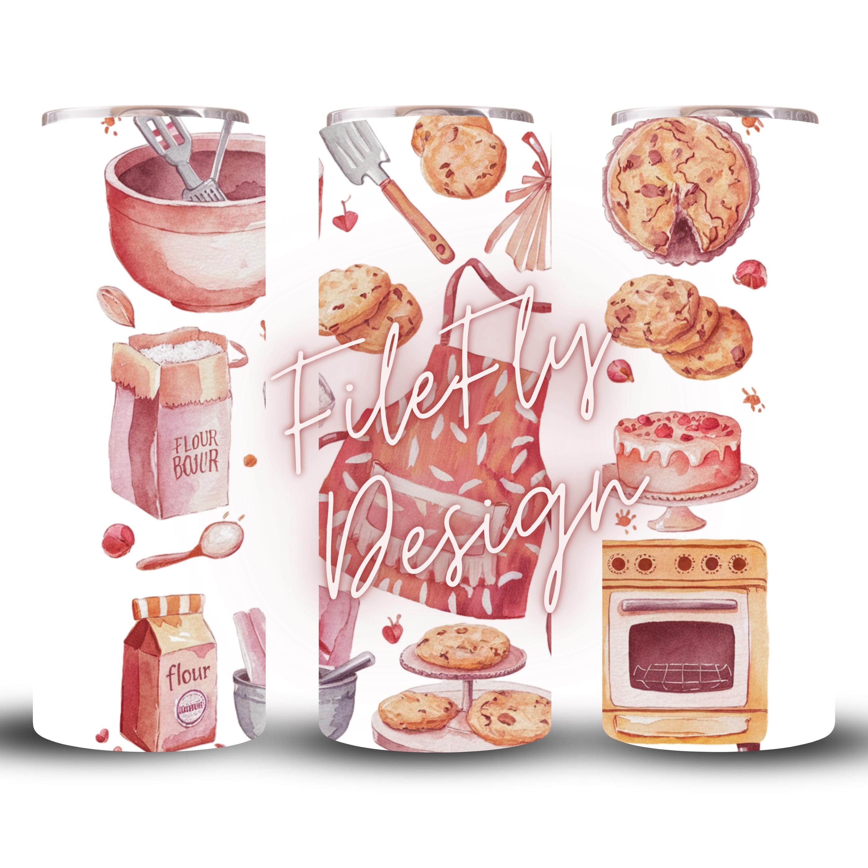 Watercolor Baking Clipart, Baking Supplies PNG, Home Bakery Logo ...