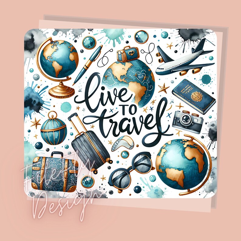 Travel 20 Oz Tumbler Wrap PNG, World Traveler Tumbler Design, Skinny ...