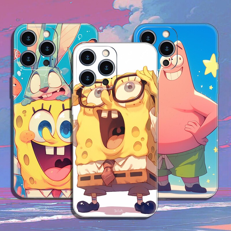 iPhone 8 Plus Spongebob Case - Etsy