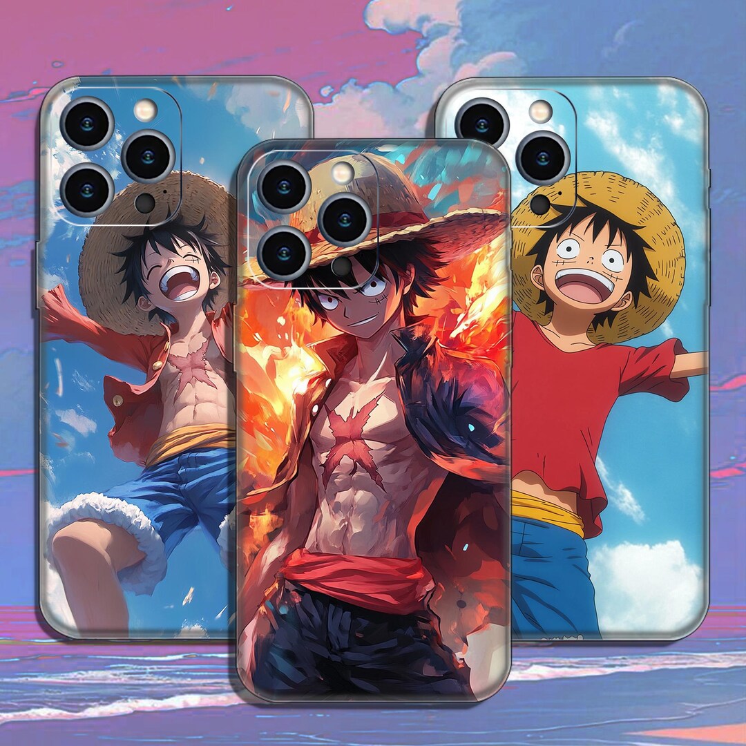 ONE PIECE Monkey D. Luffy Anime Cases iPhone 11 12 13 14 15 16 Plus Pro ...