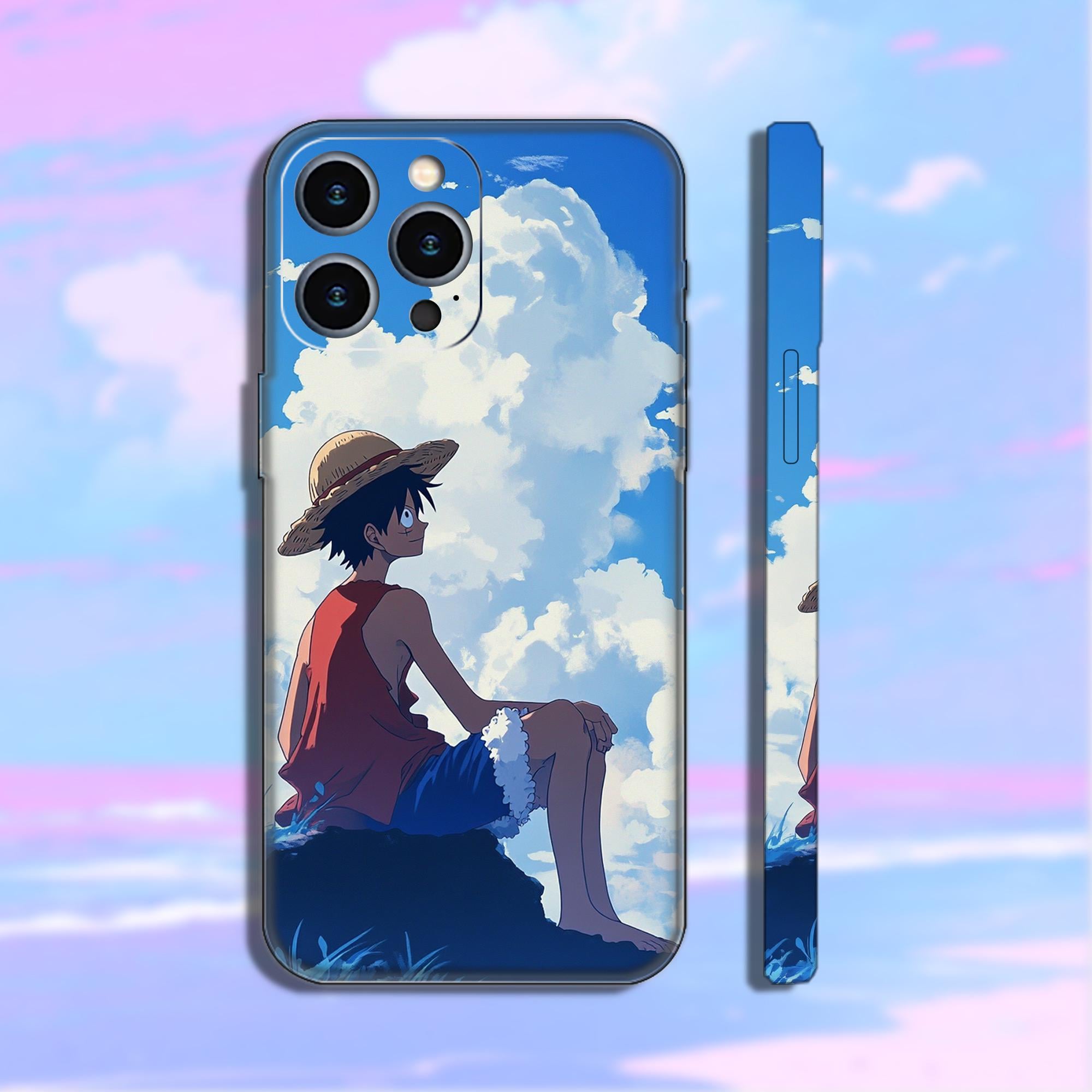 ONE PIECE Monkey D. Luffy Anime Cases iPhone 11 12 13 14 15 16 Plus Pro ...