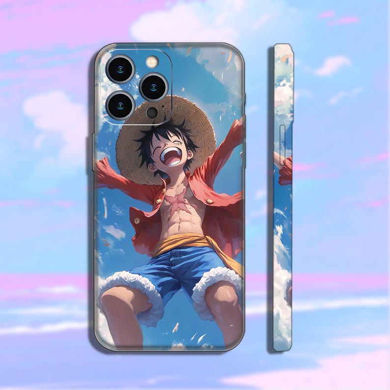 ONE PIECE Monkey D. Luffy Anime Cases iPhone 11 12 13 14 15 16 Plus Pro ...