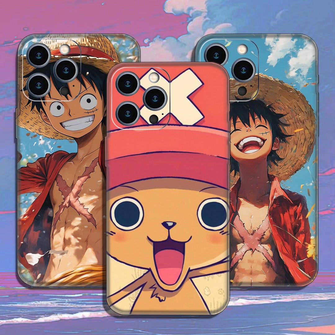 Japanese Anime One Piece Chopper Luffy Anime Cases iPhone 5 6 7 8 11 12 ...