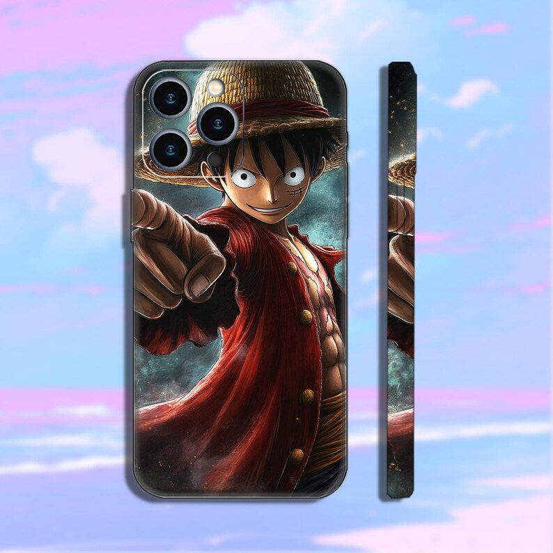 ONE PIECE Monkey D. Luffy Anime Cases iPhone 11 12 13 14 15 16 Plus Pro ...