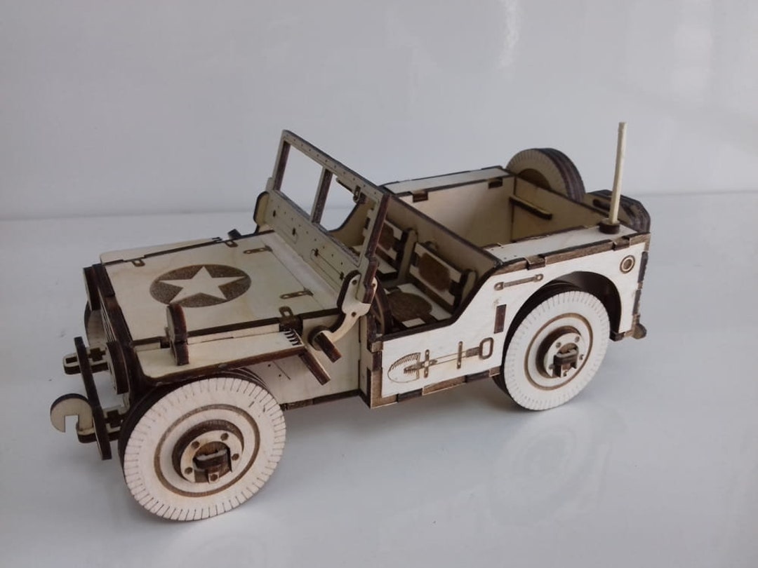 3D Jeep Vector File for Laser Cutting Free CDR Design - Etsy