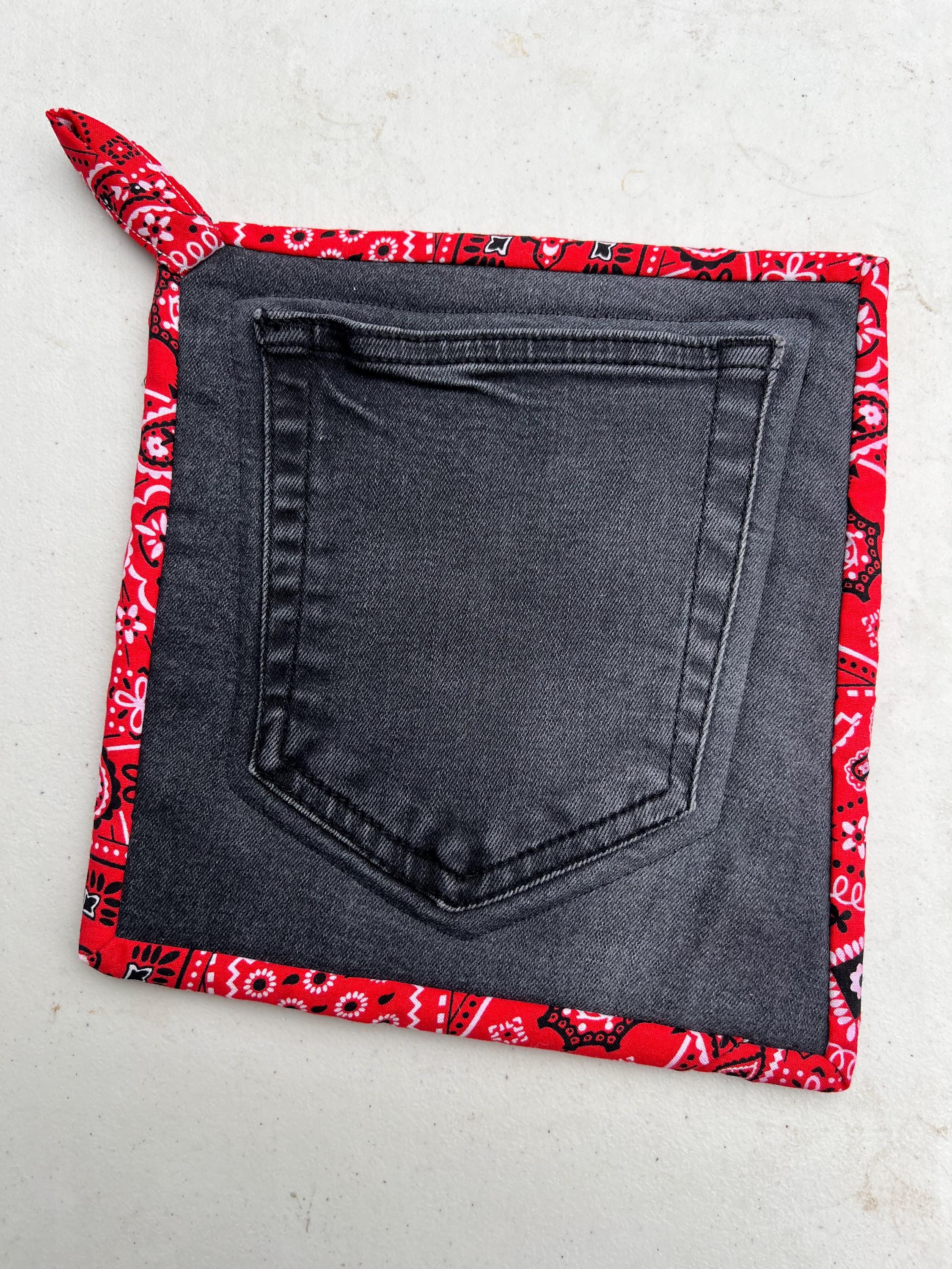 Jean Pocket Potholder - Etsy