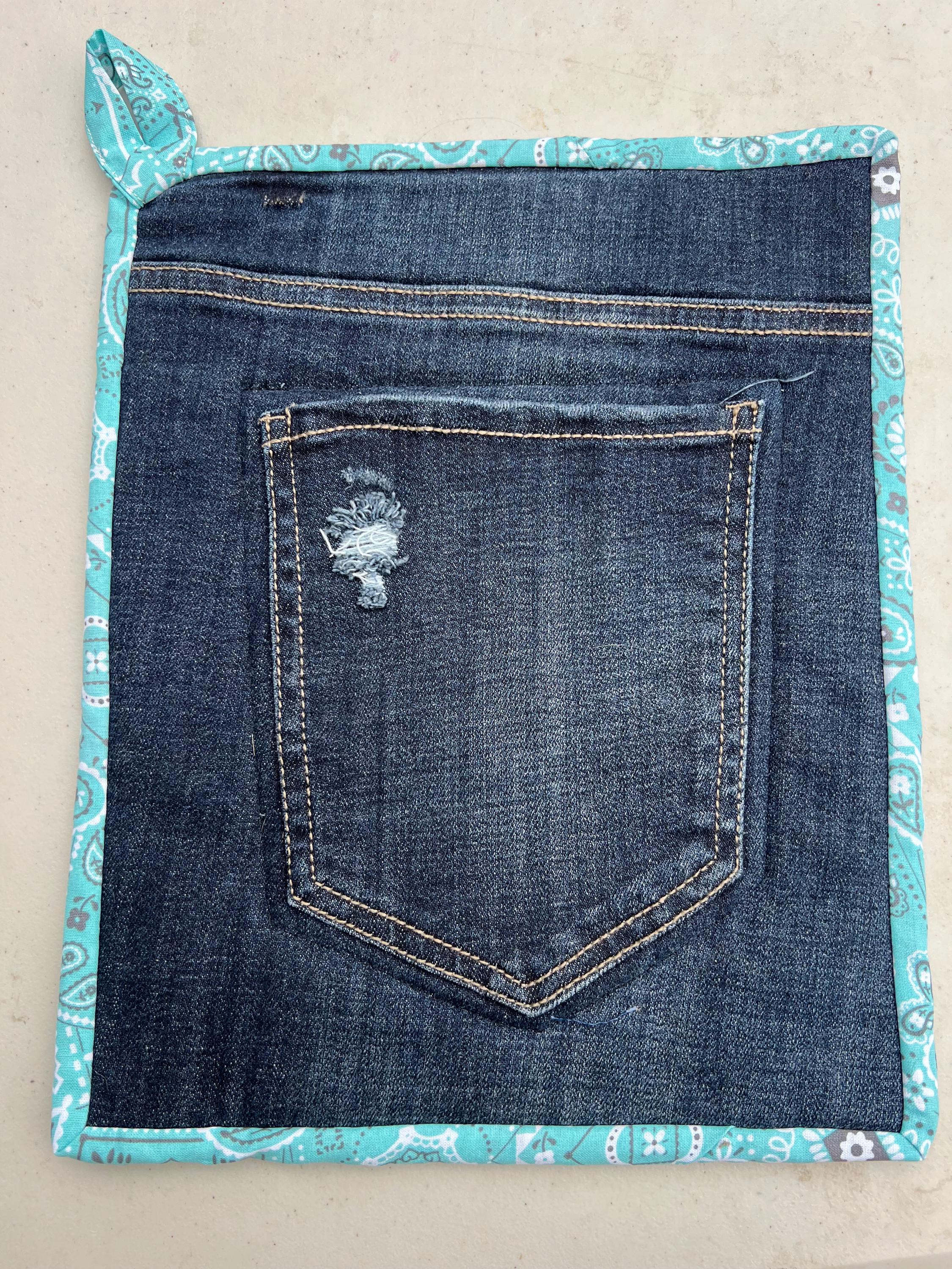 Jean Pocket Potholder - Etsy