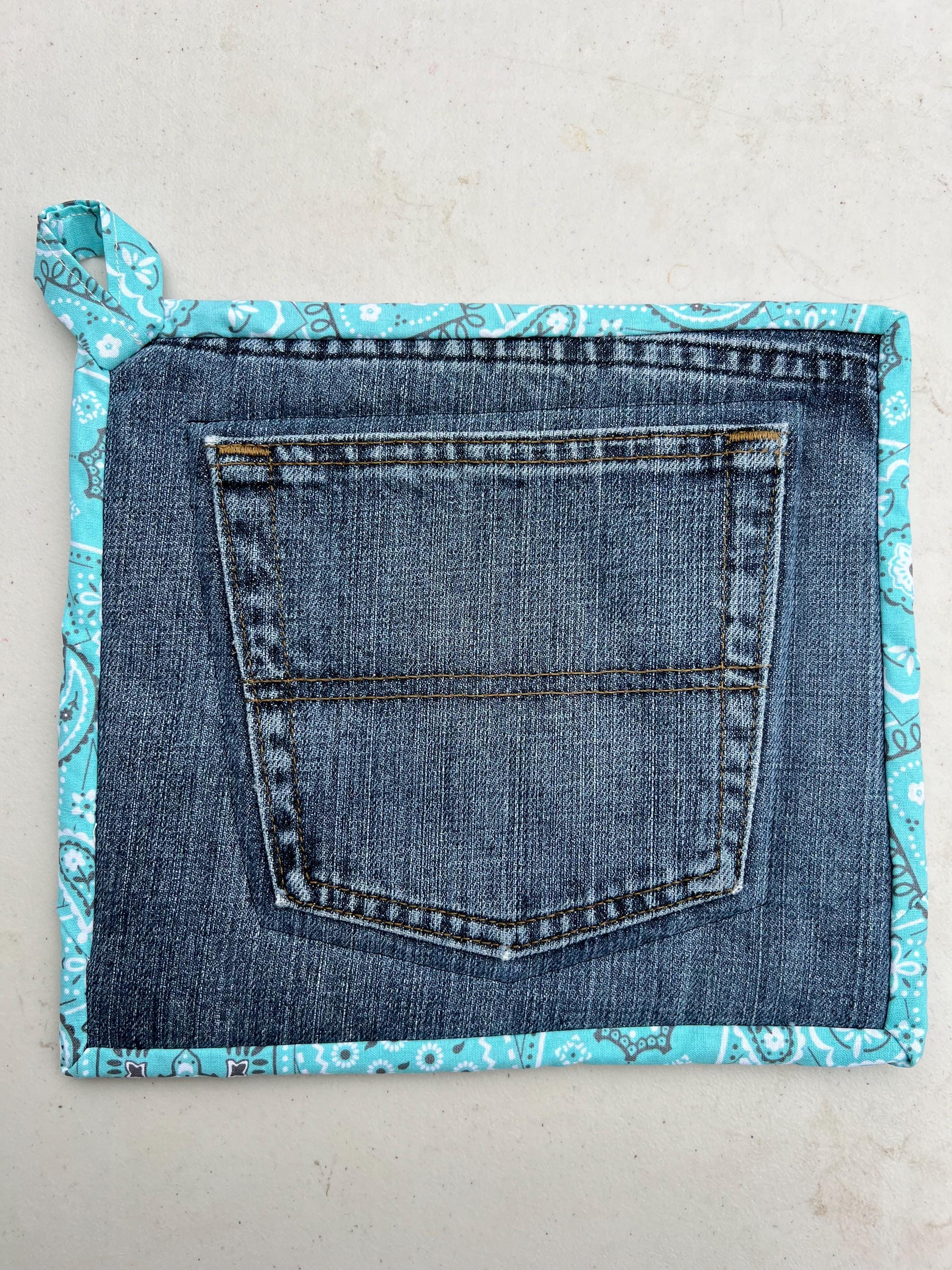 Jean Pocket Potholder - Etsy