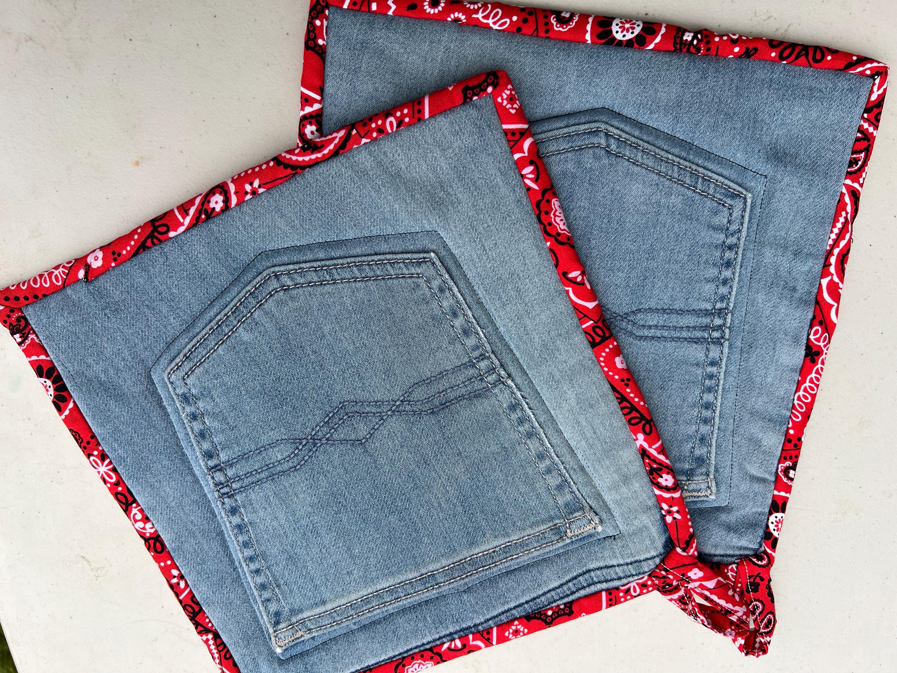 Jean Pocket Potholder - Etsy