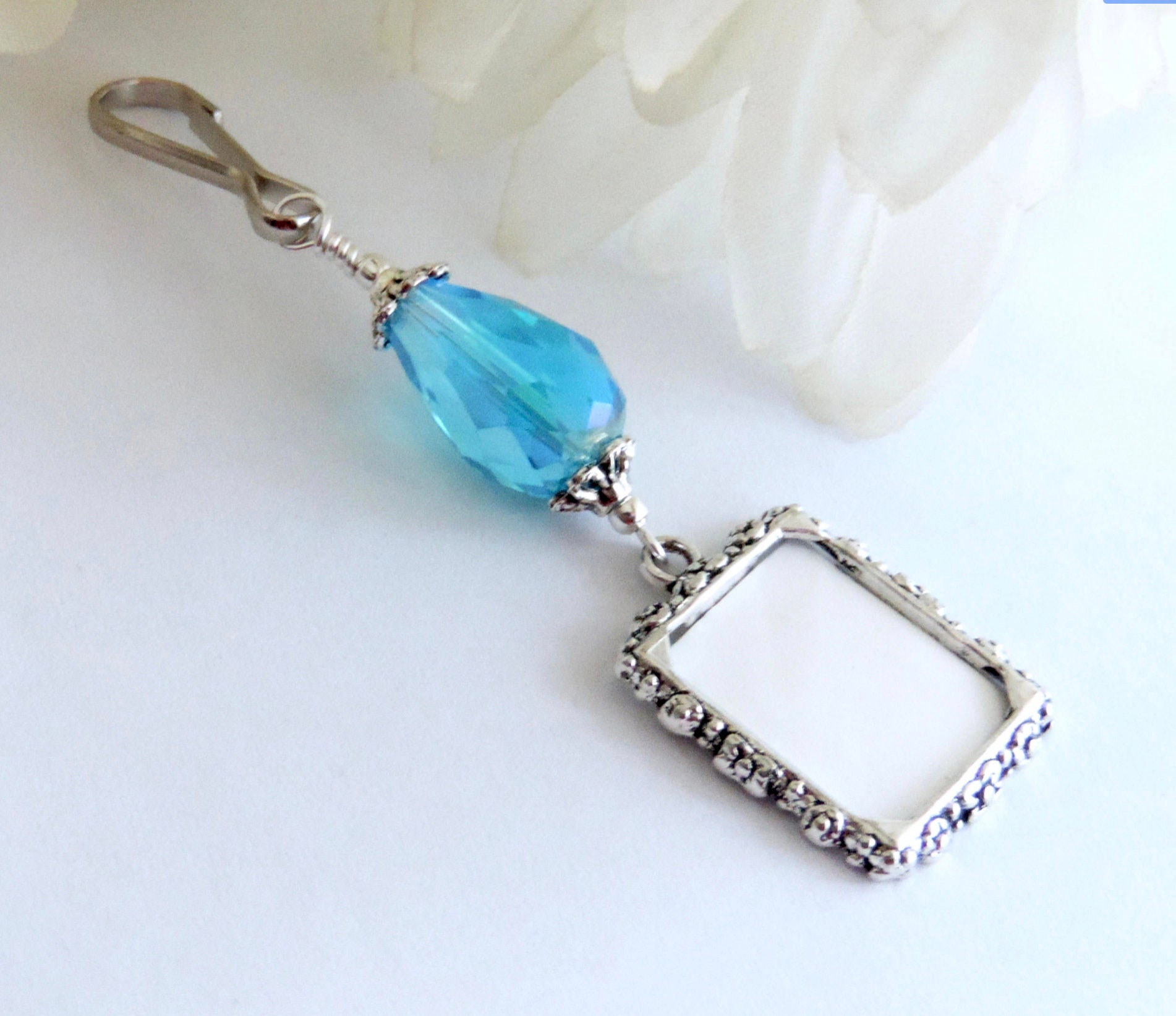 Wedding Bouquet Photo Charm With Small Picture Frame and Red - Etsy UK