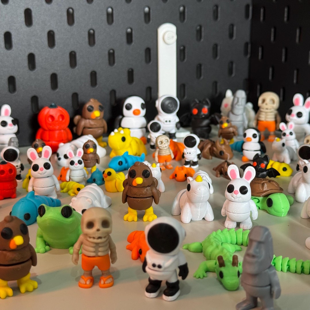 Assorted Mini Fidget Toys Unique 3D Printed Characters Mix and Match ...