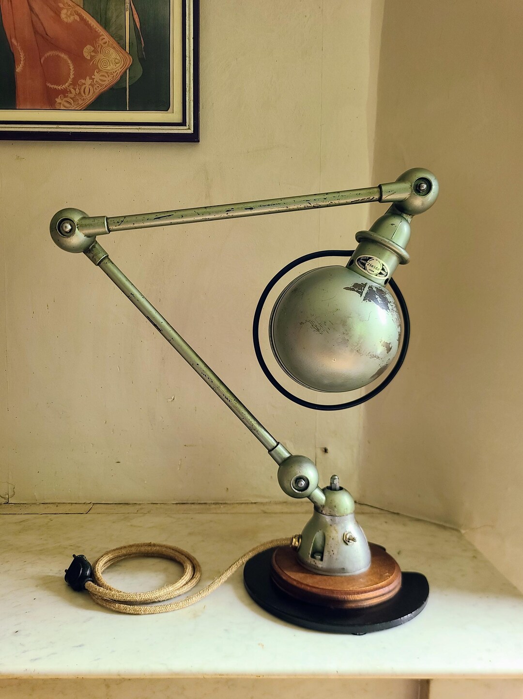Original Jieldé Lamp – Vintage Articulated Lamp – Restored & Rewired ...