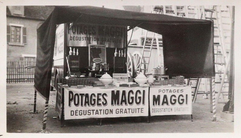 Vintage MAGGI Enamel Sign: 1930s French Kitchen Advertising Plaque - Etsy