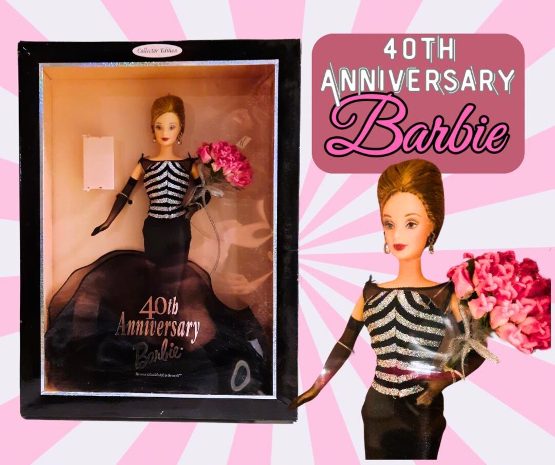 40th Anniversary Barbie, New in Box, Vintage 1990's Barbie, 1999 ...
