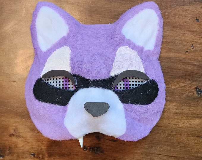 Rambley the Racoon Indigo Park Cosplay Mask - Etsy