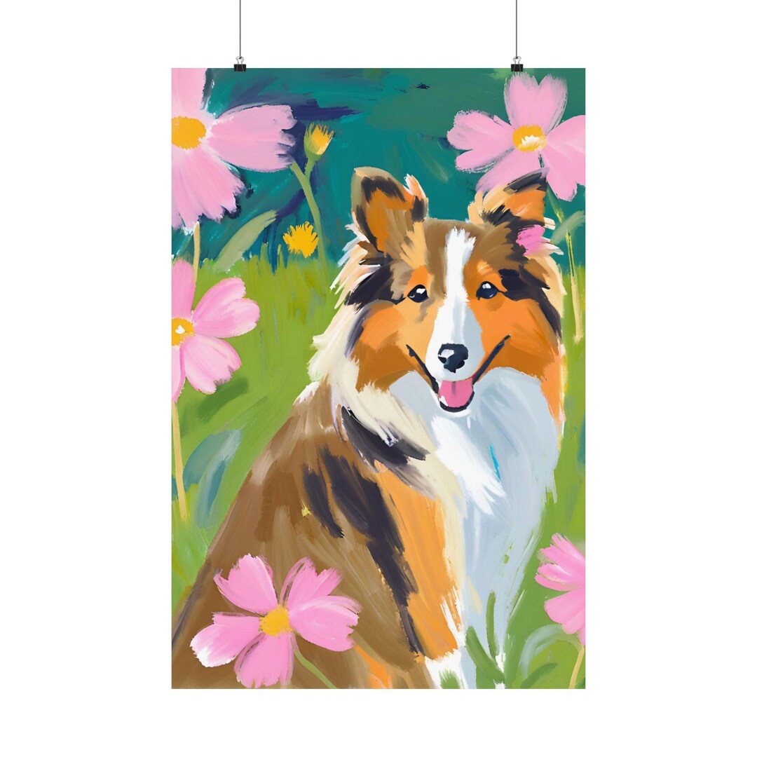 Shetland Sheepdog Posters, Sheltie Wall Art, Shetland Sheepdog Wall Art ...