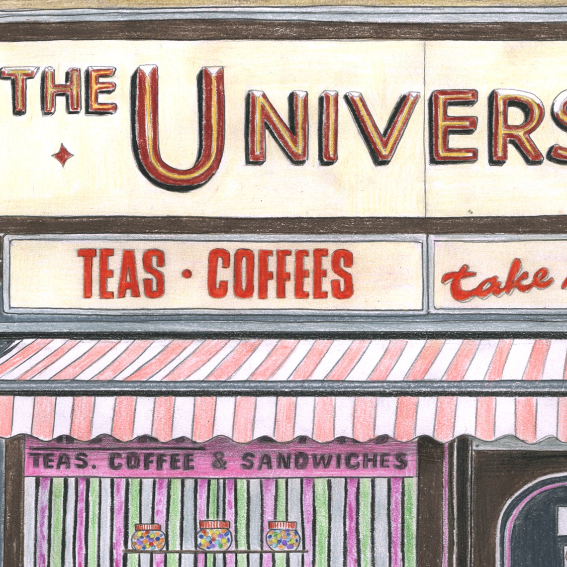 University Cafe Glasgow Archival Print - Etsy