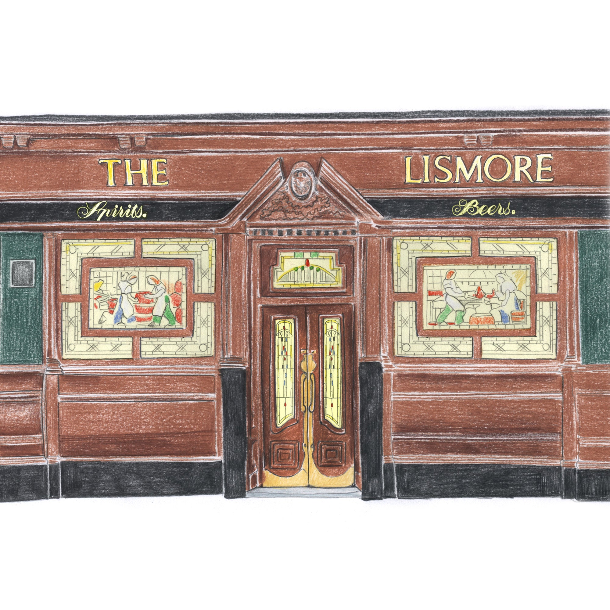 The Lismore Bar Glasgow Archival Print - Etsy