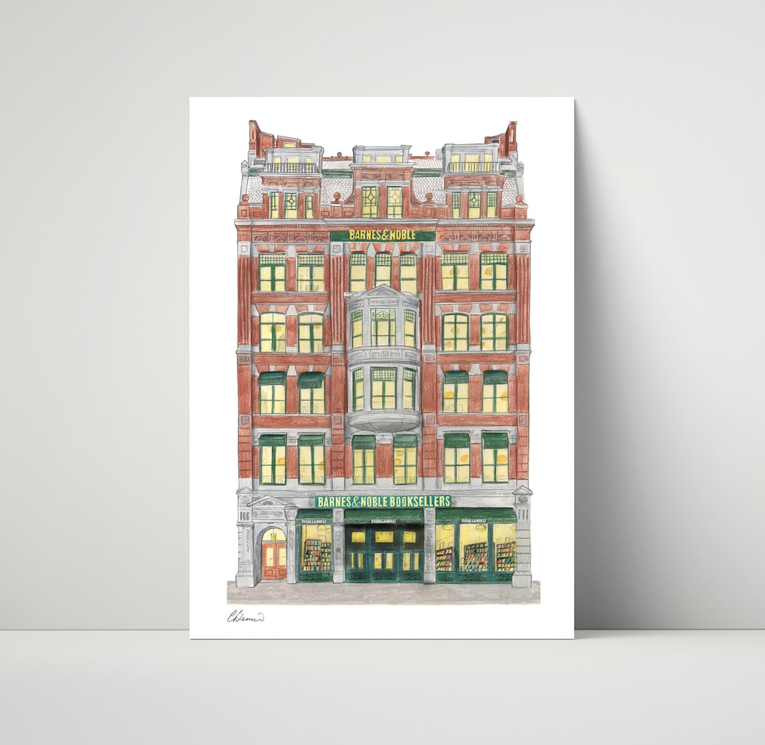 Barnes and Noble Bookstore, Union Sq, New York - Archival Print of ...
