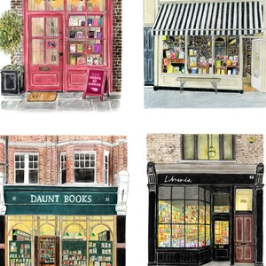 London Bookshops - Archival Print of Illustration - Etsy
