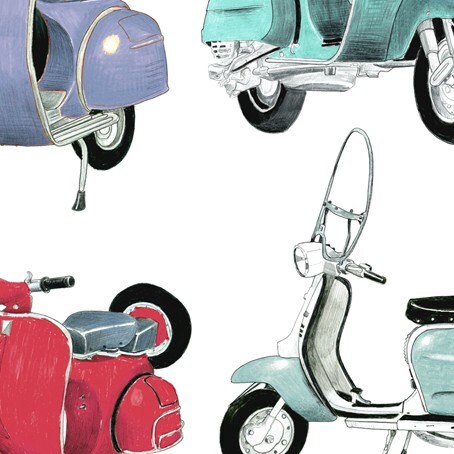 Scooters Archival Print - Etsy