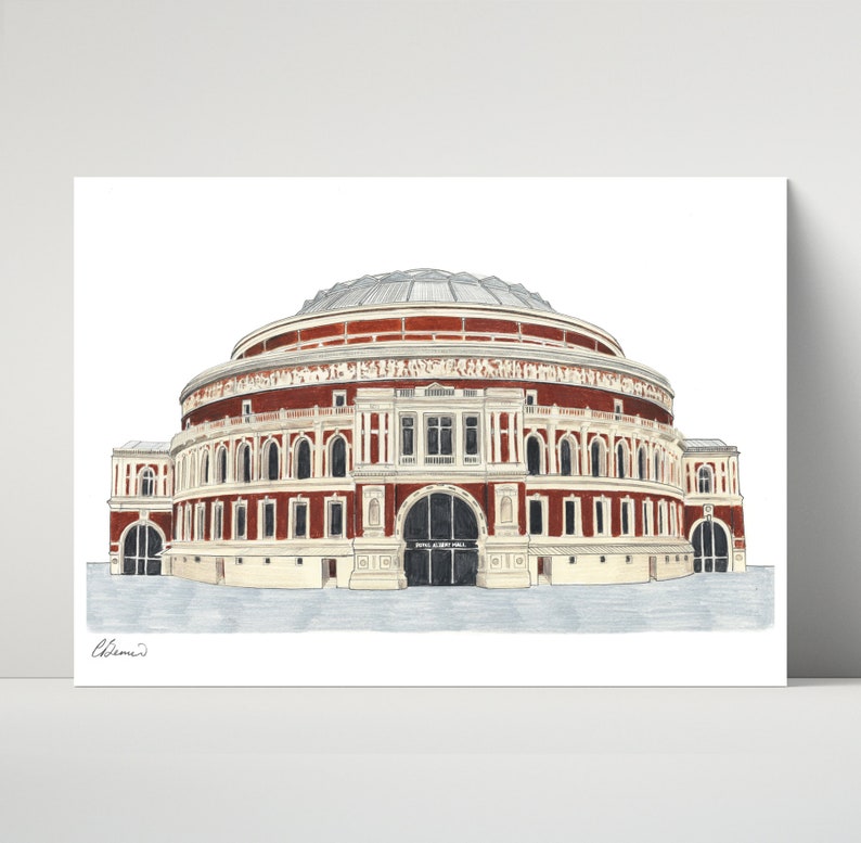 Royal Albert Hall, London - Archival, Giclee Print of Drawing - Etsy