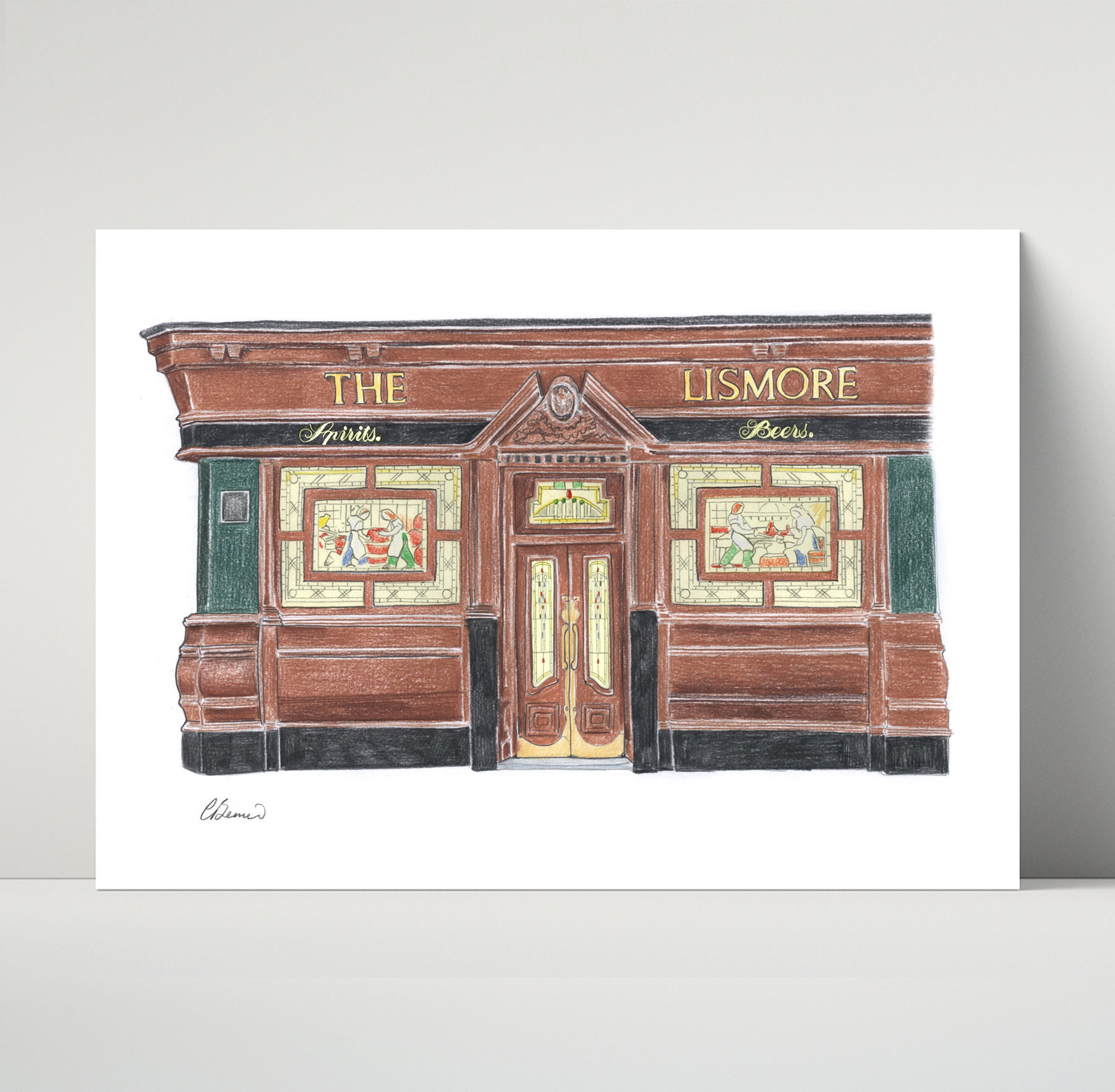 The Lismore Bar, Glasgow - Archival Print - Etsy