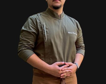 Patterned Personalized Chef Coat Chef Jacket for Man and Women ...