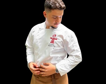 Patterned Personalized Chef Coat Chef Jacket for Man and Women ...