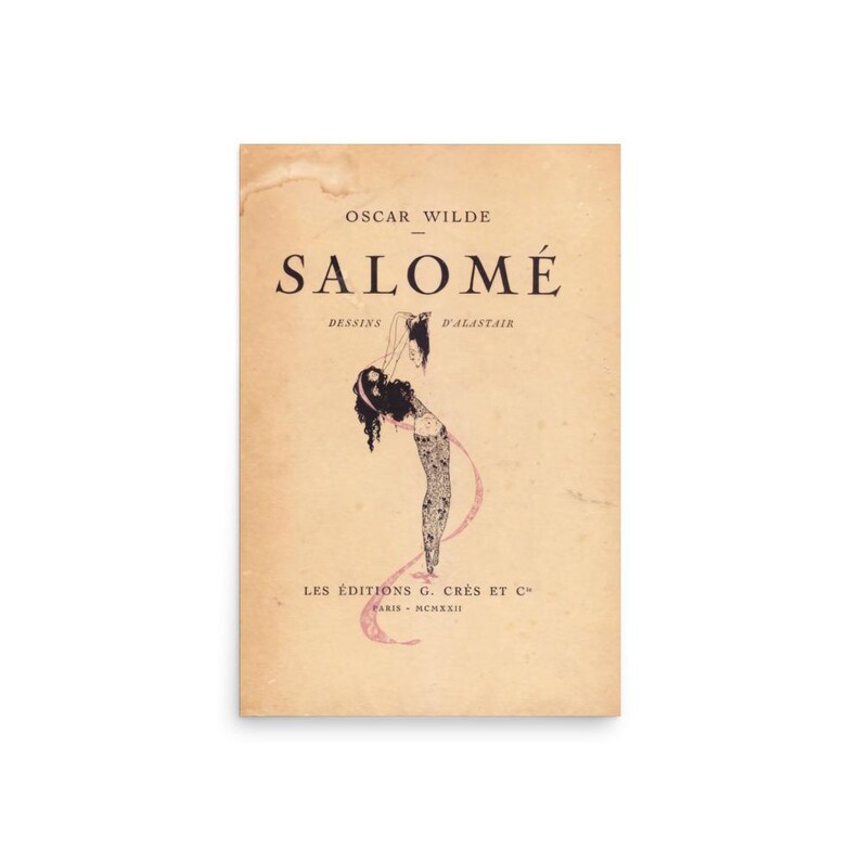 Salome Art Nouveau Poster – Oscar Wilde Vintage Illustration Print - Etsy