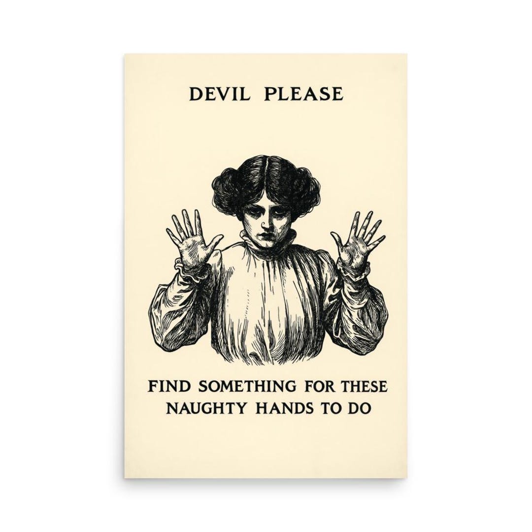 Vintage Ink Illustration Art Print – Dark Humor, Victorian Style - Etsy