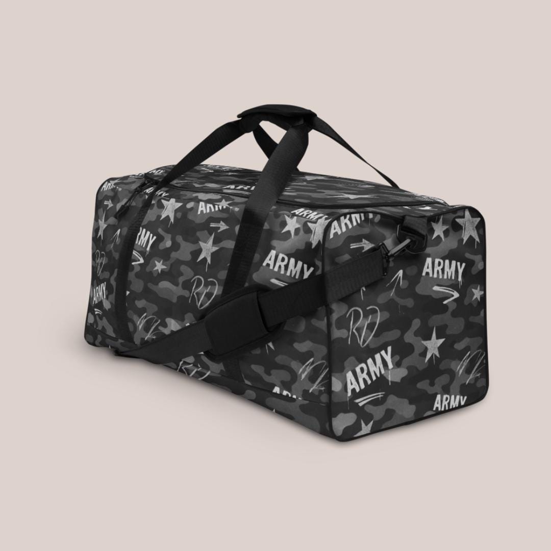 MY ARMY™ Camo Duffle Bag | Military Style Gym Bag | Travel Duffel ...